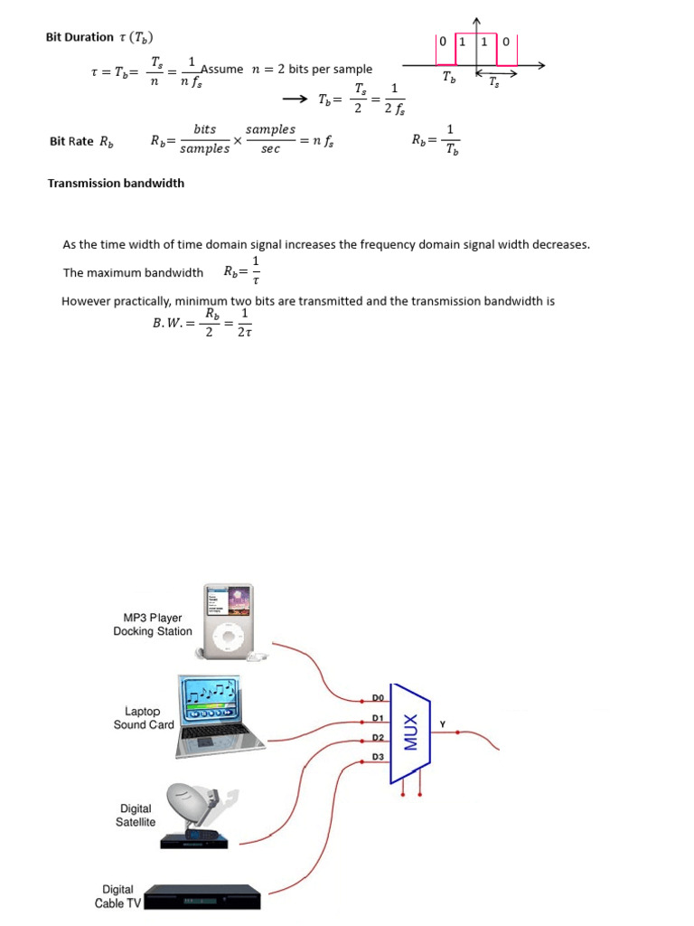 PCM System Parameters and Bandwidth Analysis | PDF | Sampling (Signal ...