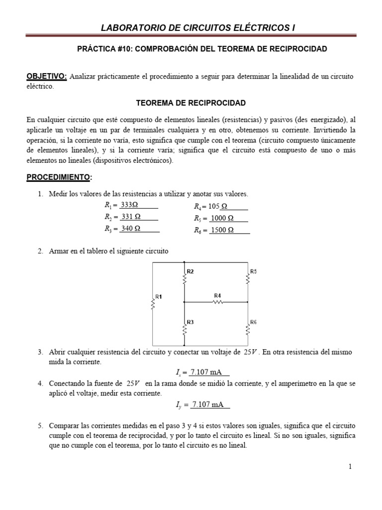 Manual Laboratorio de Circuitos Eléctricos I-32-33 | PDF | Red eléctrica | Resistencia Eléctrica ...