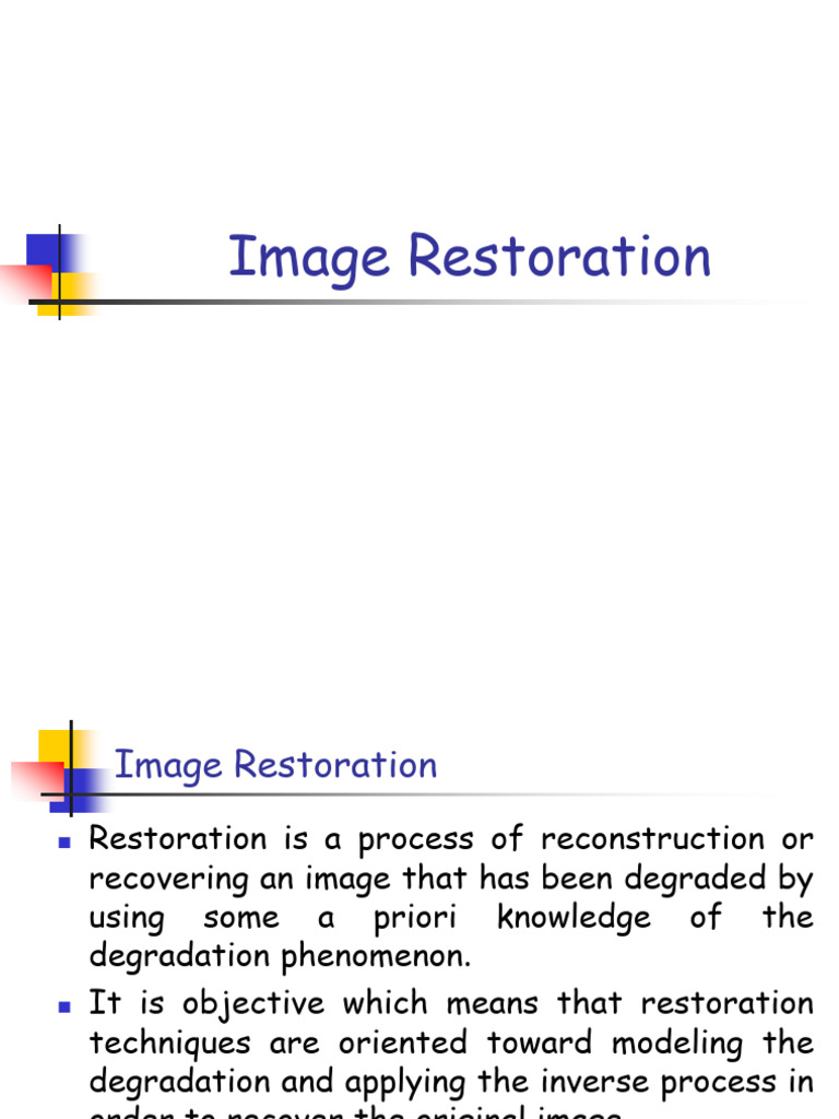 Ch5 Restoration | PDF | Probability Density Function | Normal Distribution