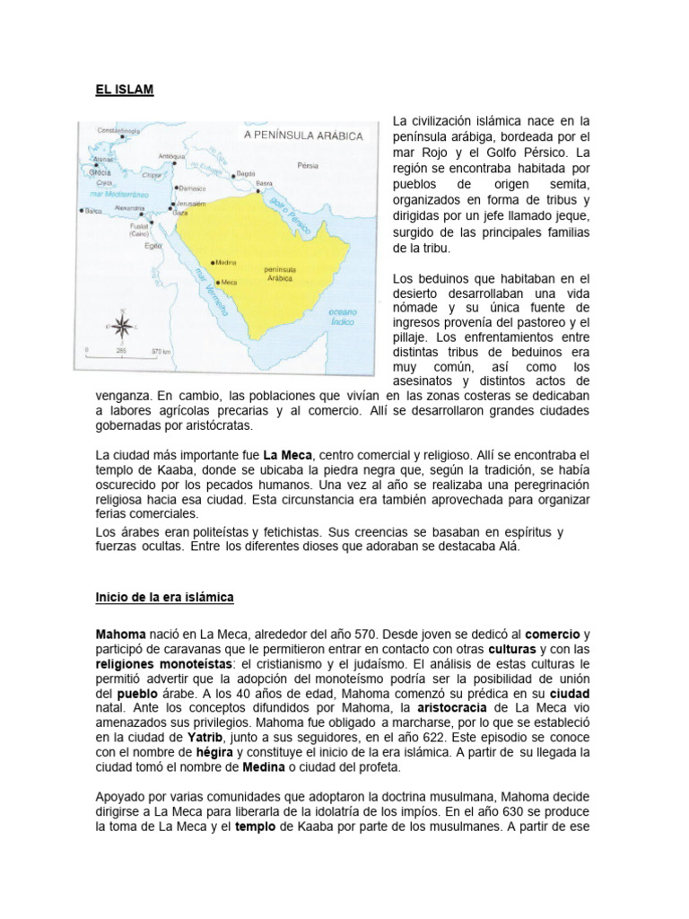 Orígenes y expansión del Islam | PDF | Califato | Mahoma