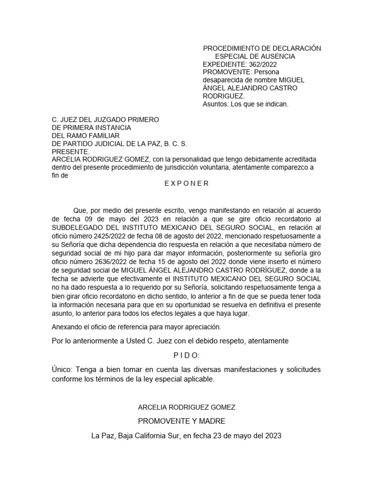 Oficio Imss | PDF | Gobierno | Justicia