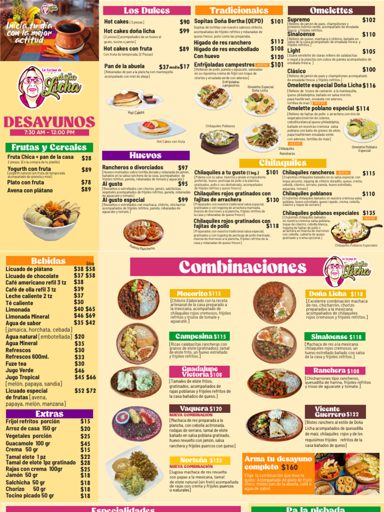 Doña Licha | PDF | Hamburguesas | Alimentos preparados
