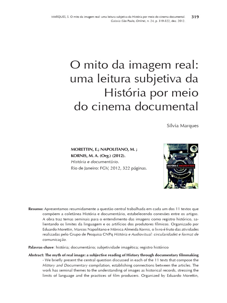 Resumo Hist e Documentario | PDF | Documentário | Fotografia cinematográfica