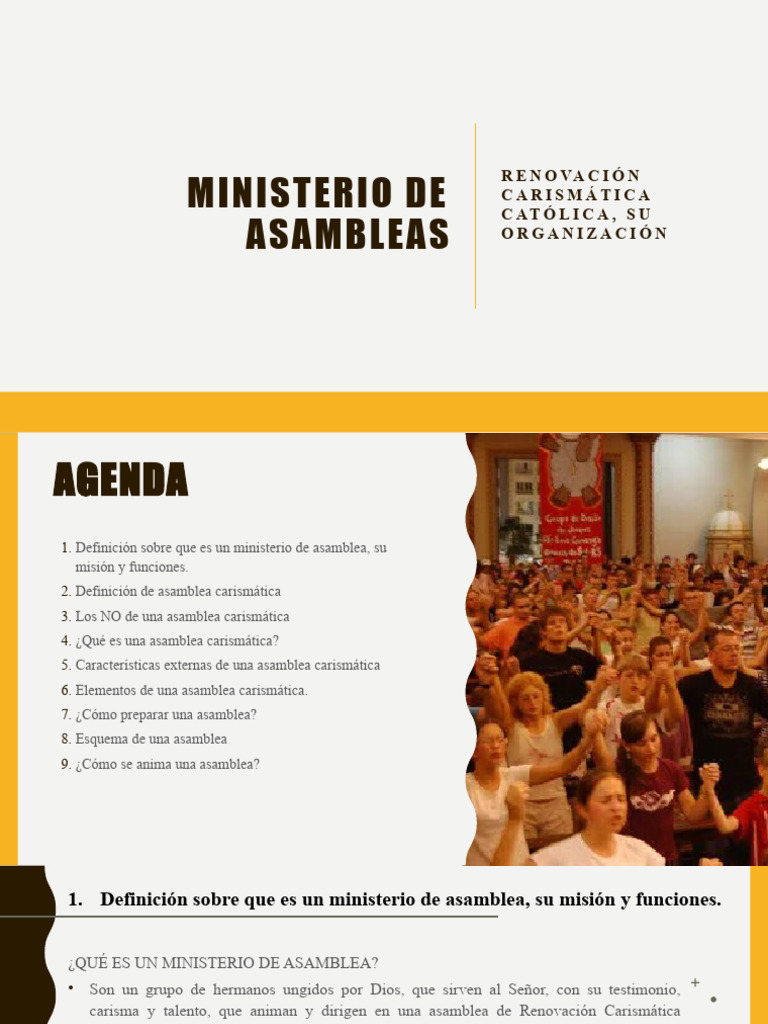 Ministerio de Asambleas | Descargar gratis PDF | Carisma | Oración