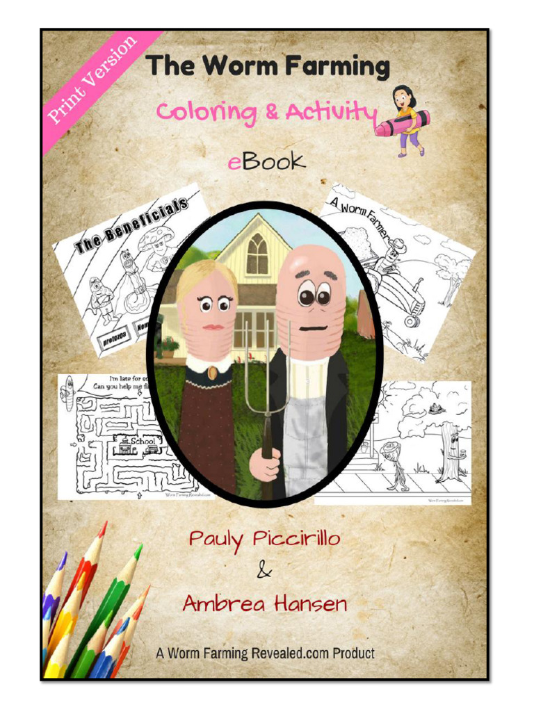 The Worm Farming Coloring Activity Book | PDF | Fungus | Nematode