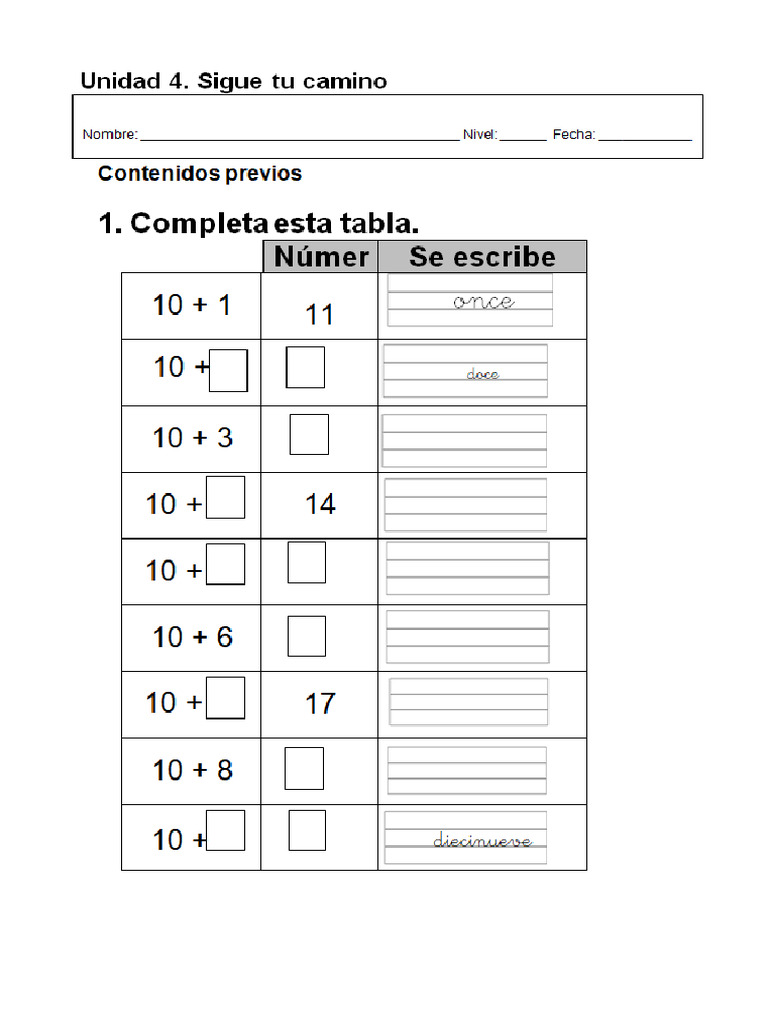 Ficha 1 - 2 Matemáticas | PDF