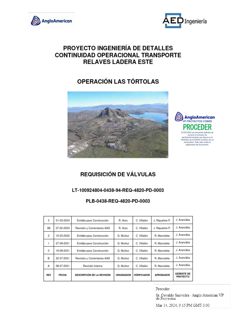 Requisicion de Valvulas LT-100924804-0438-94-REQ-4820-PD-0003-3 ...