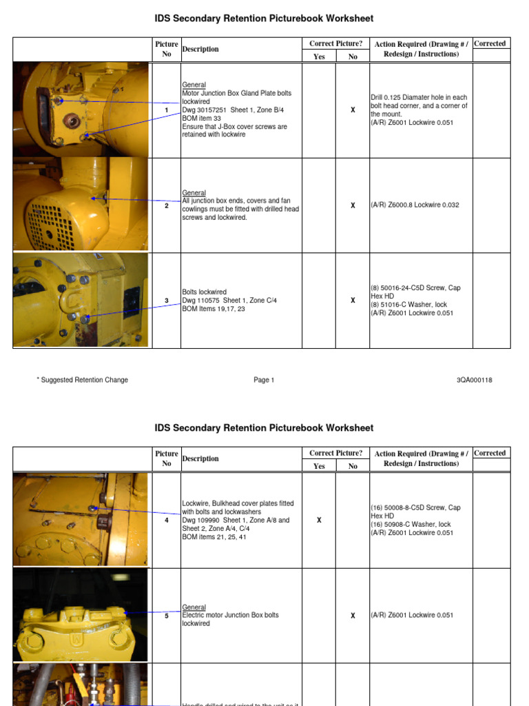 Pages From IDS Secondary Retention Worksheet | PDF | Screw | Washer ...