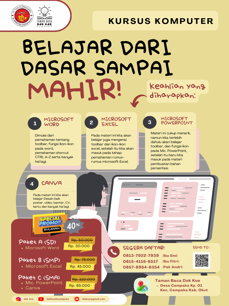 Brosur Kursus Komputer 2024 | PDF