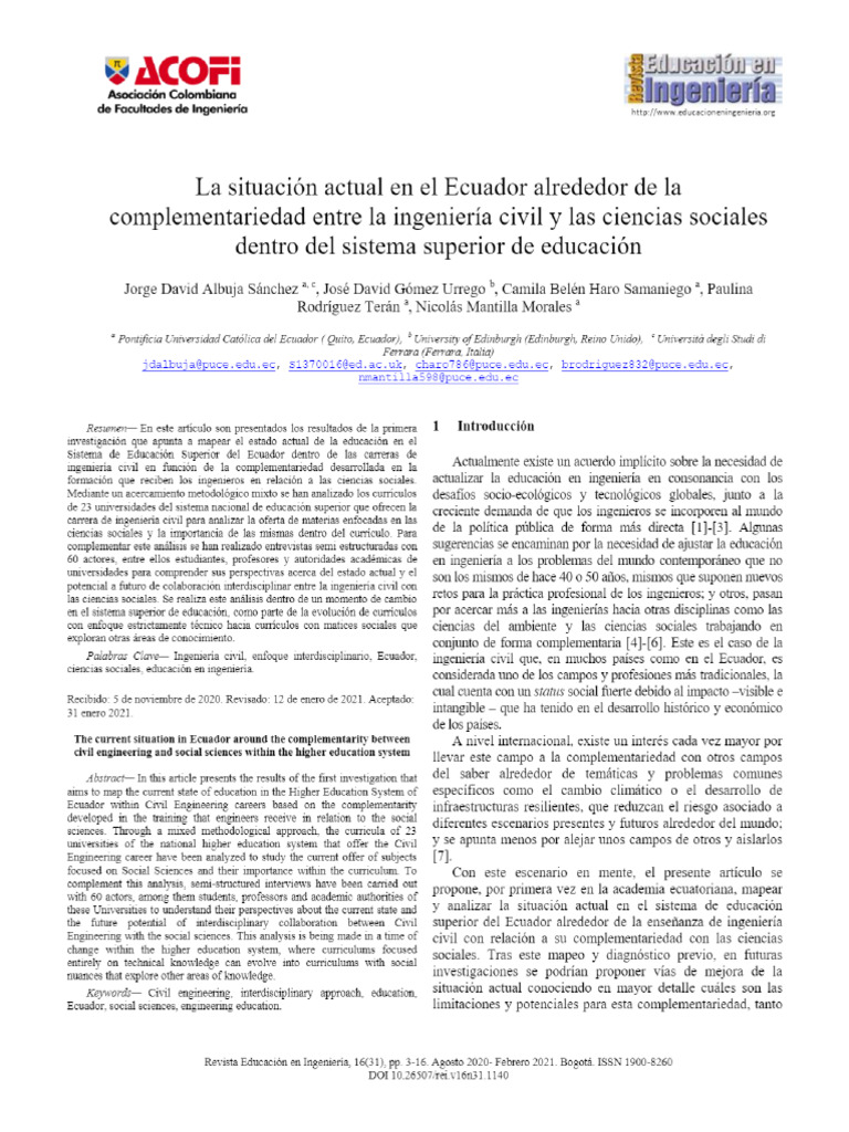 Vista de La situación actual en el Ecuador alrededor de la ...