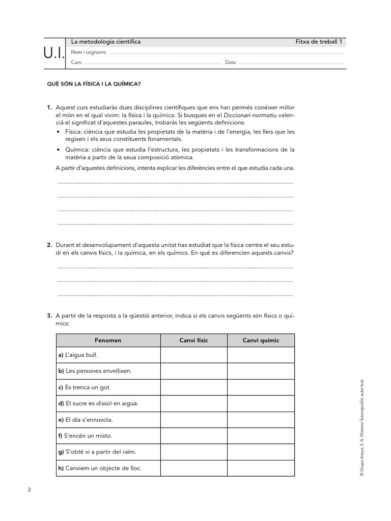 1er Evaluación FiQ | PDF