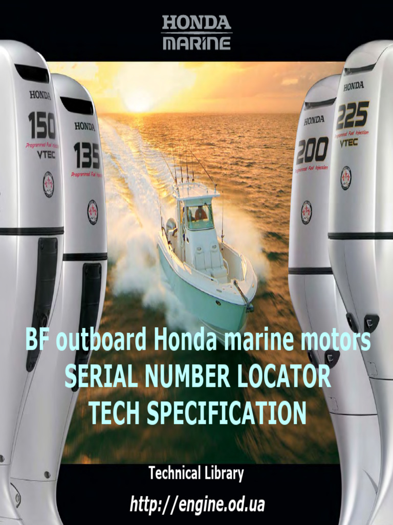 Honda BF Outboard Engine Data | PDF | Carburetor | Propulsion