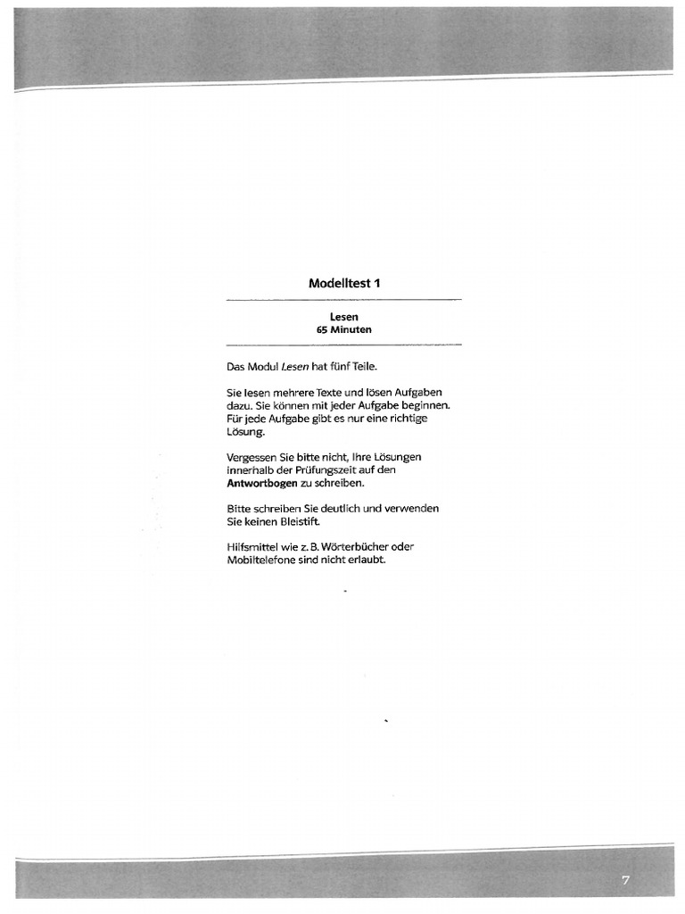 Test 1 - Klett Verlag | PDF
