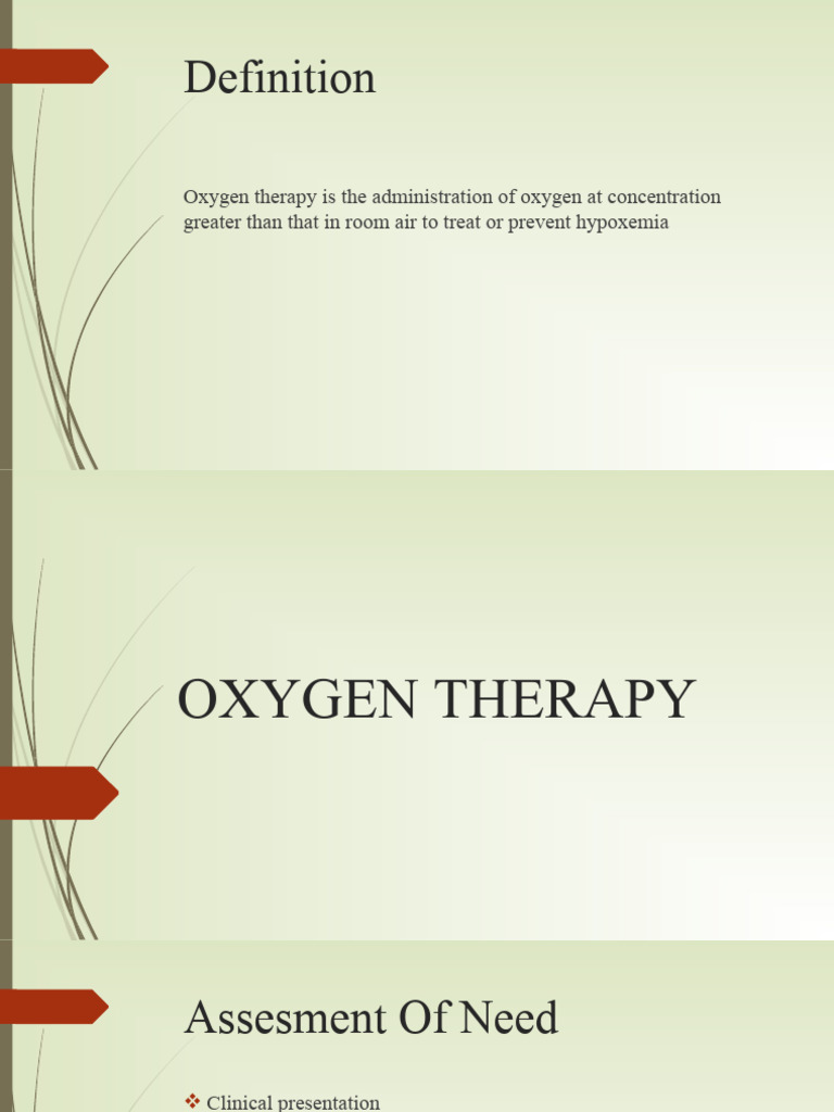Oxygen Therapy | PDF