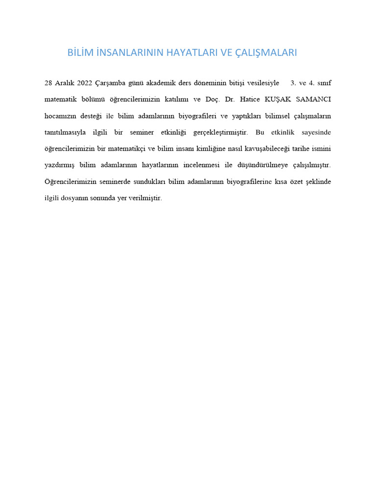 Bilim Adamları Biyografileri Etk | PDF