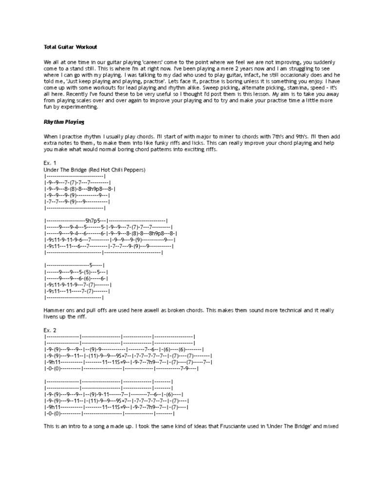 Total Guitar Workout Pdf Celtic Musical Instruments String