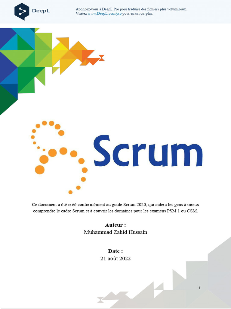 Comprendre le cadre Scrum et son manifeste | PDF | Méthode agile ...