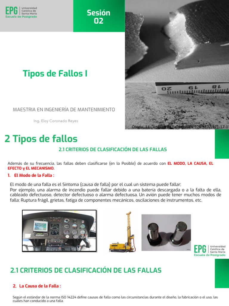 Presentación Sesión 2: Tipos de Fallas 2.1- 2.2 - 2.3 | PDF | Fatiga (material) | Corrosión