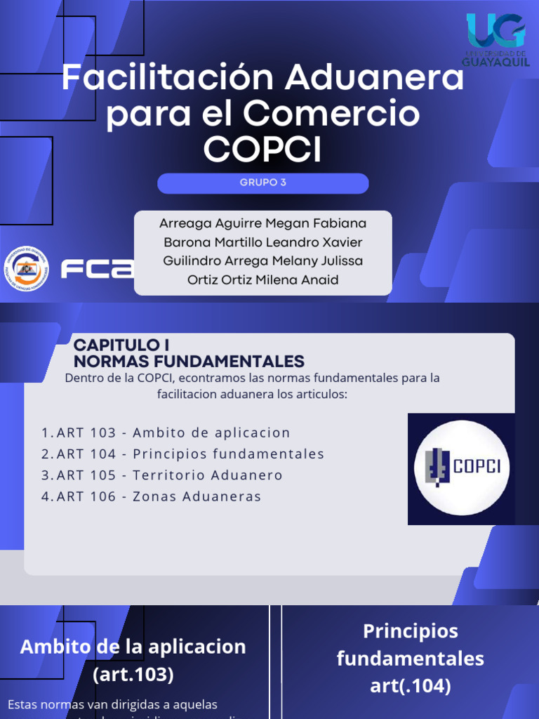 Trabajo Grupal#1-Grupo#3 de TRIBUTACION AL COMERCIO EXTERIOR | PDF | aduana | Estatuto de ...