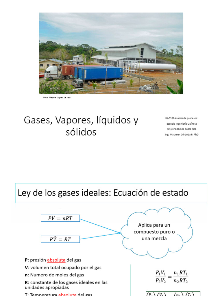 Gases Vapores Líquidos y Sólidos Parte 1 | PDF | Vapor | Fase (materia)