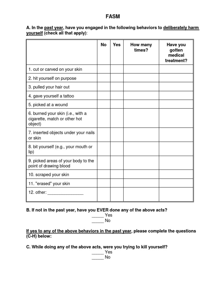 NSSI - FASM - Nock and Prinstein - 2004 | PDF