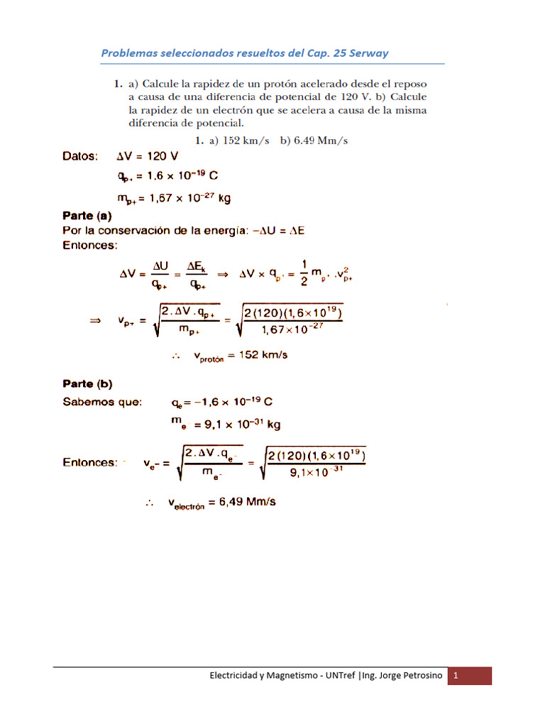 25 - Problemas resueltos del Cap 25 | PDF