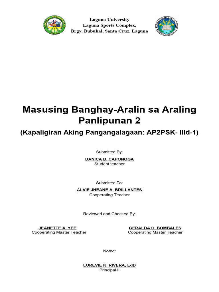 DEMO - Detailed Lesson Plan in AP 2 | PDF