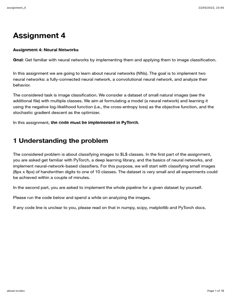 Assignment 4x | PDF | Artificial Neural Network | Applied Mathematics