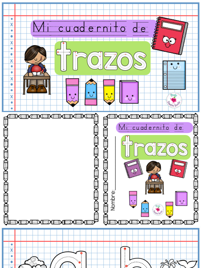 Cuaderno de Trazos para Preescolar | PDF | Artes del Lenguaje y ...
