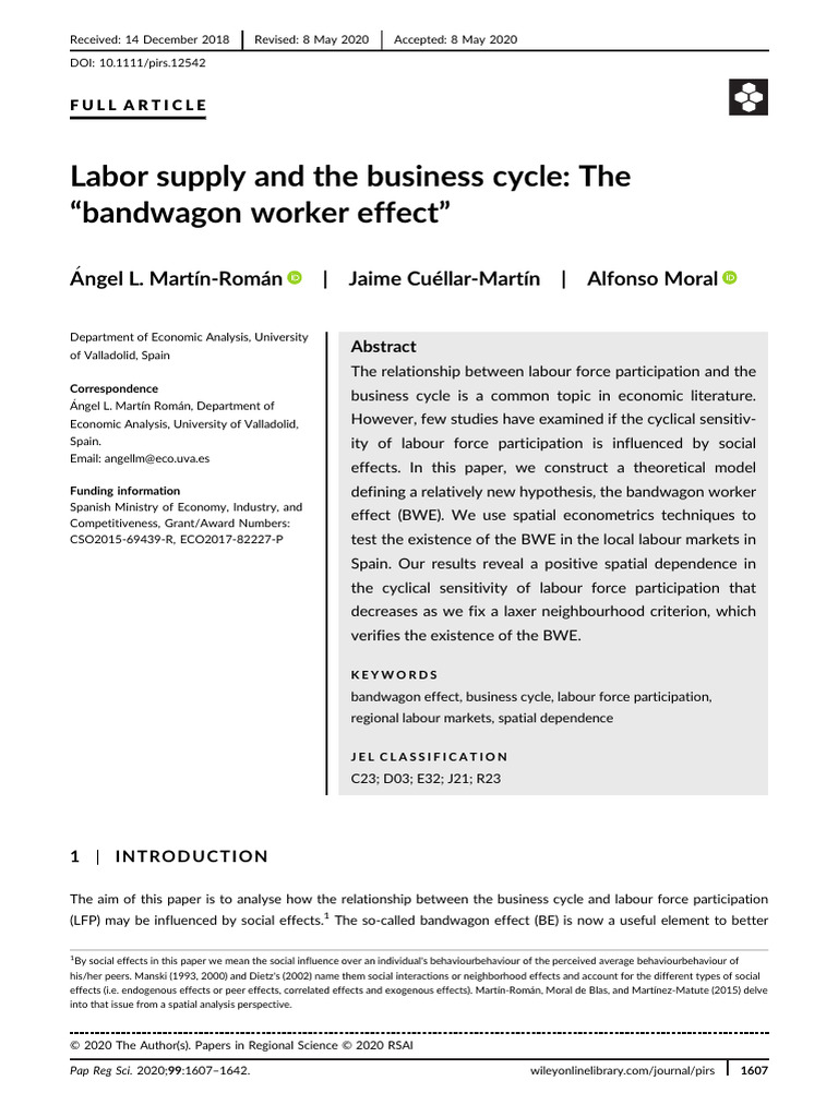 Bandwagon | PDF | Linear Regression | Recession