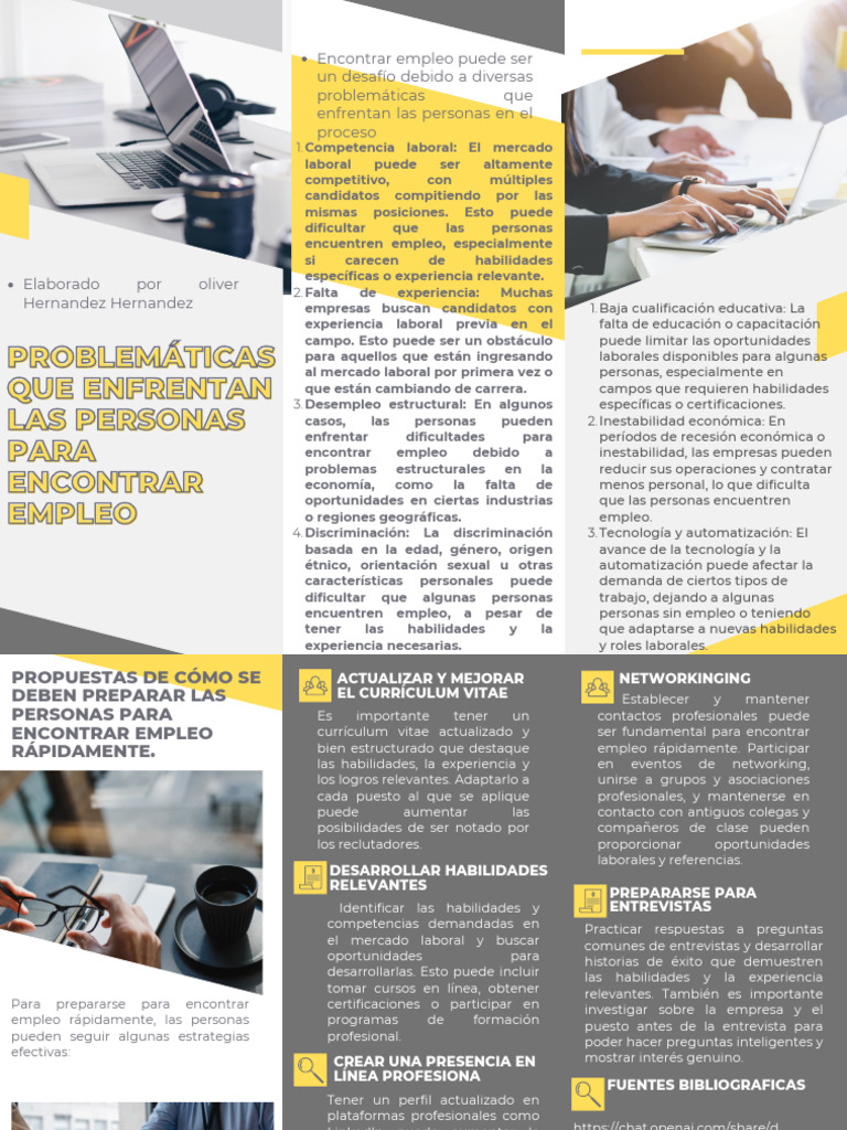 Folleto Brochure de Servicios Empresa Profesional Amarillo | PDF ...