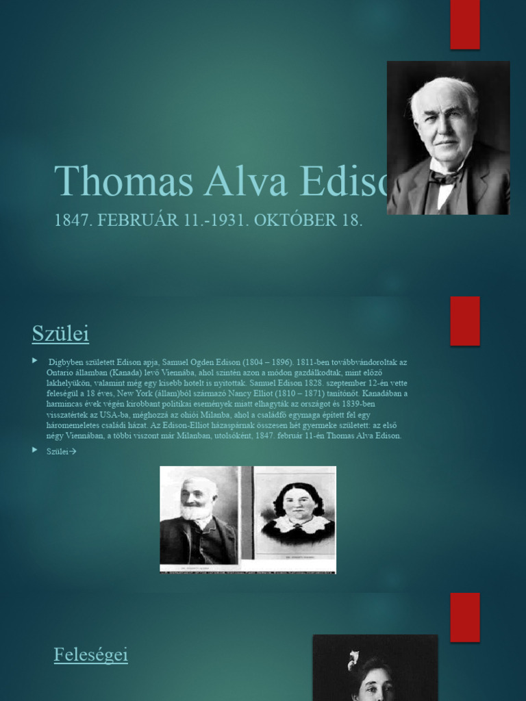 Thomas Alva Edison | PDF