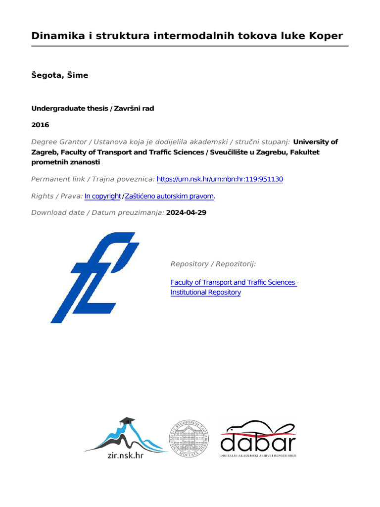 Segota Sime FPZ 2016 Zavrs Sveuc | PDF