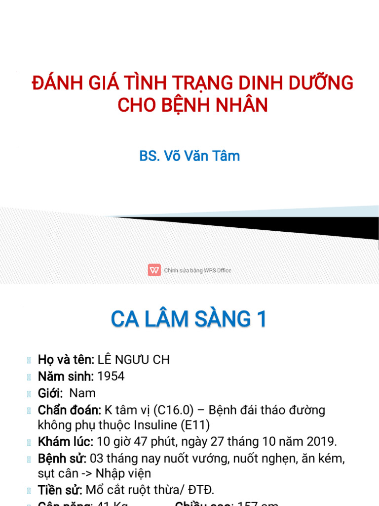 1 Th. Danh Gia TTDD - Bs Tâm | PDF