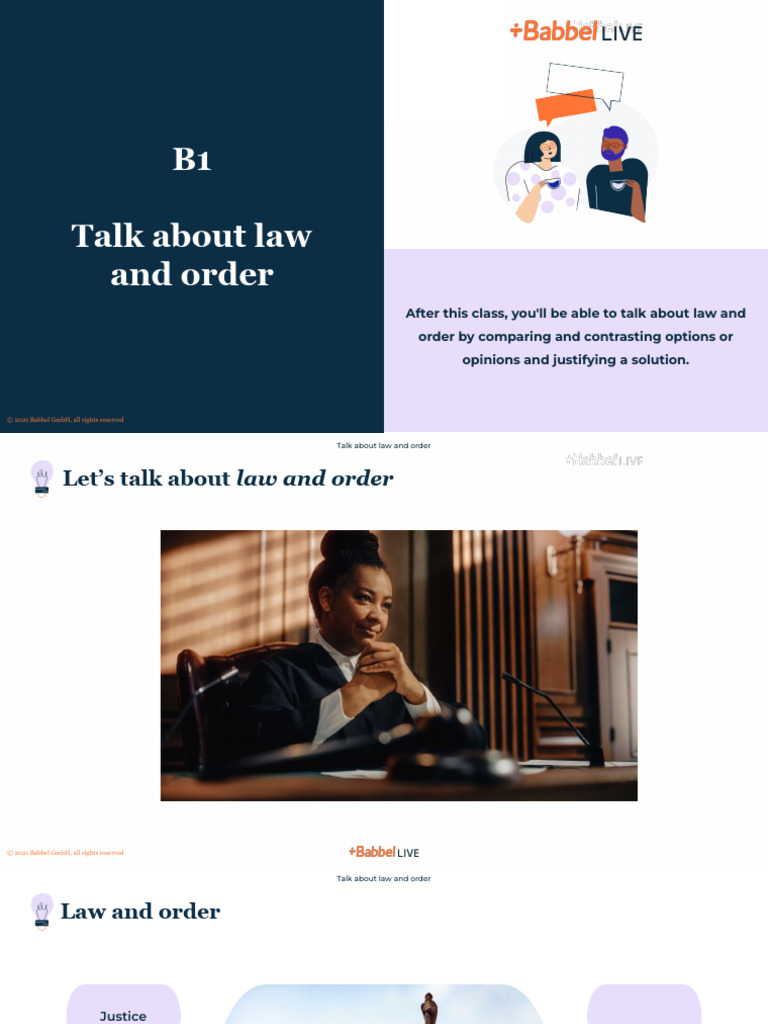 Discussing Law and Order Concepts | PDF | Legal Procedure | Crimes