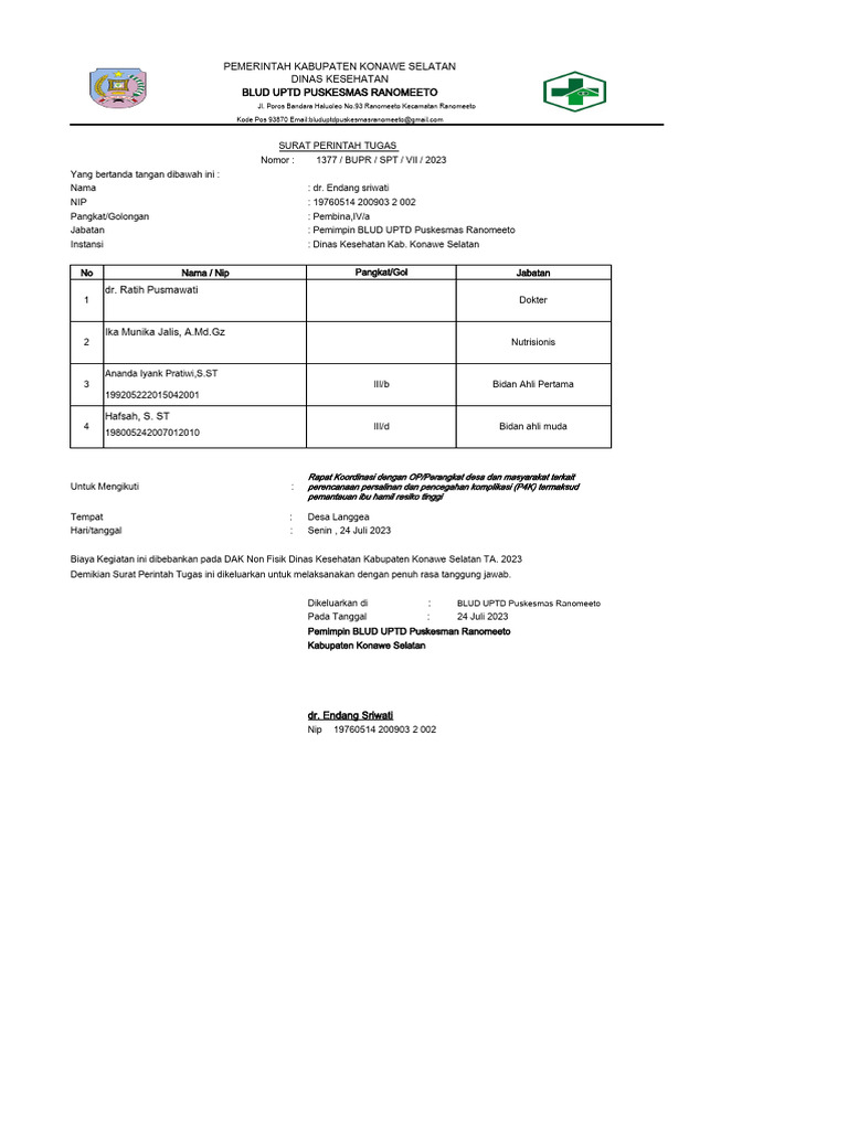 Contoh SPT 2024 | PDF