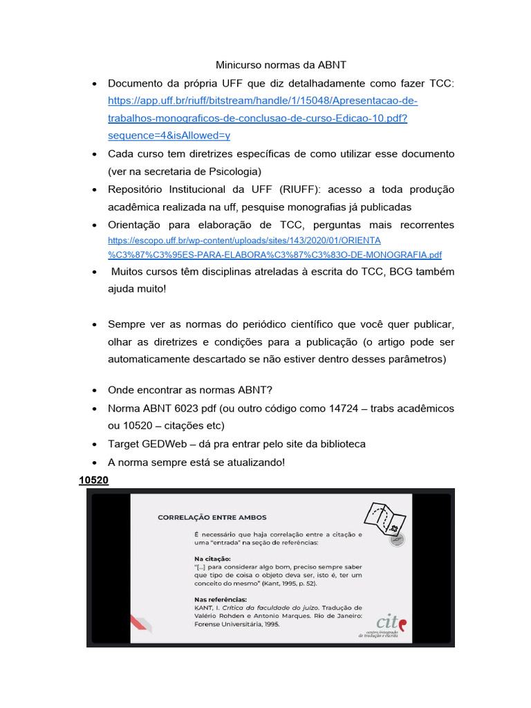 Guia de Normas ABNT para TCC na UFF | PDF