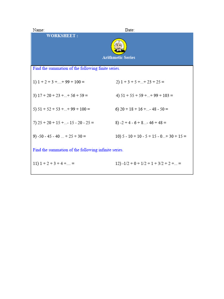 L9 Finitie Infinite-Series | PDF | Summation | Series (Mathematics)