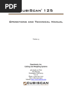 Cubiscan 325 Operation Manual Version 1.4 | PDF | Implied Warranty | Usb