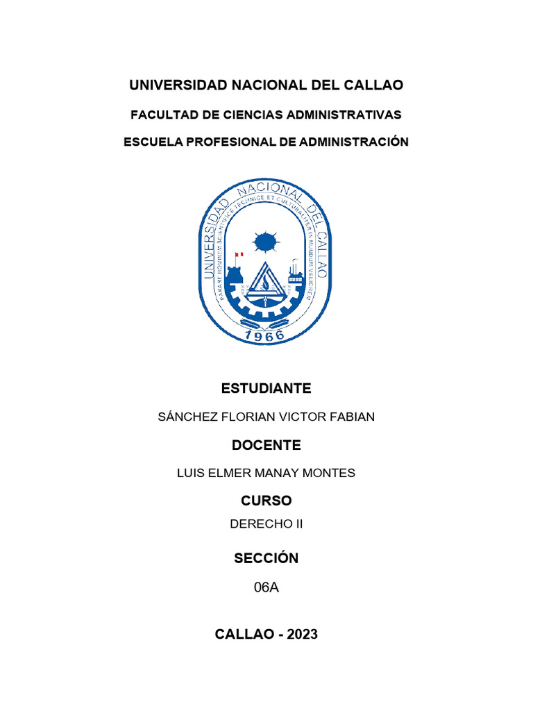 Sanchez Florian Victor - Derecho II - Contratos | PDF | Derecho laboral | Seguro