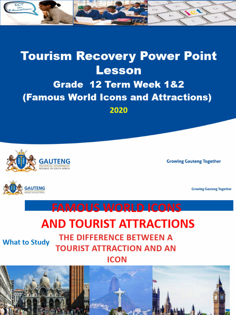 Grade 12 Icons in Tourism Overview | PDF | Tourism | Taxes