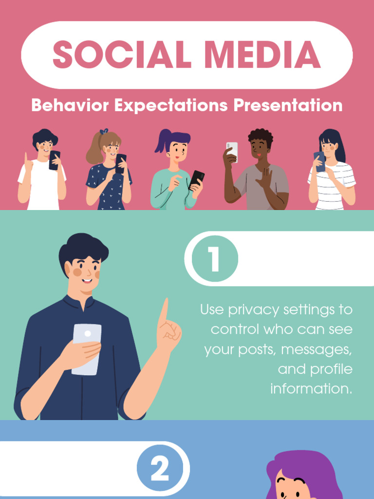 Colorful Social Media Online Behaviors Technology Presentation | PDF
