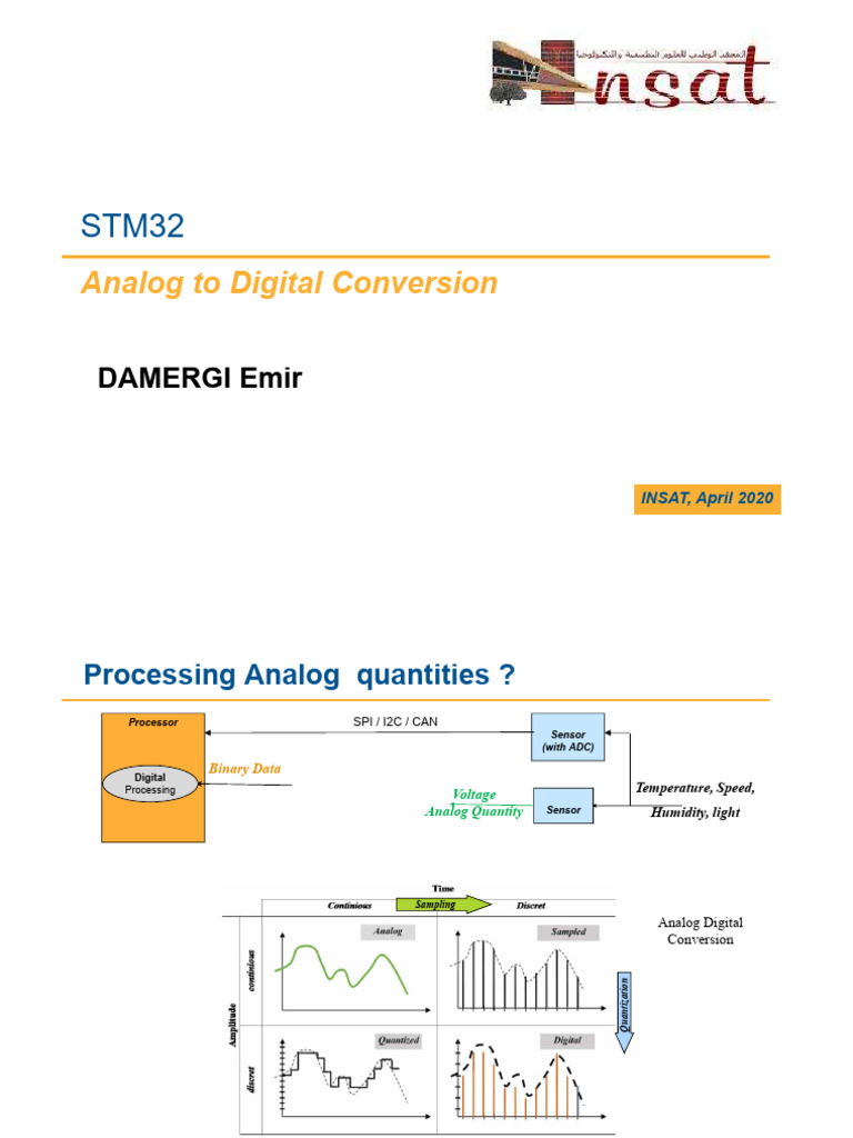 Chap07 STM32 ADC Timer 2020 | PDF | Analog To Digital Converter | Sampling (Signal Processing)