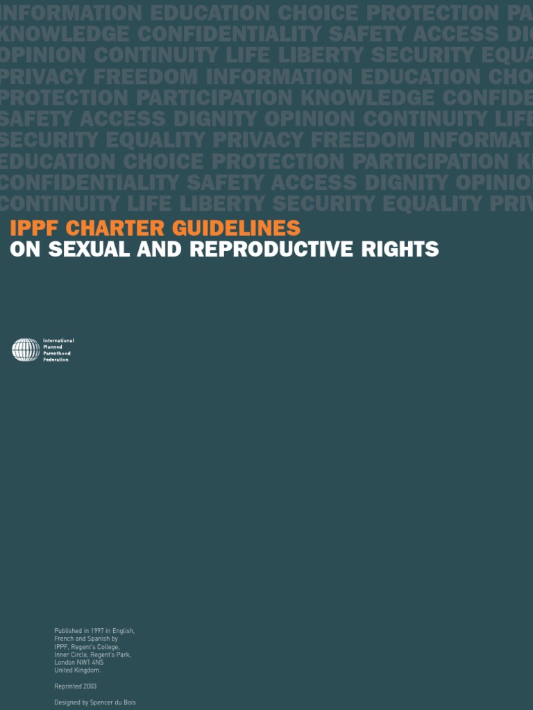 Ippf Charter On Sexual and Reproductive Rights Guidlines | PDF ...