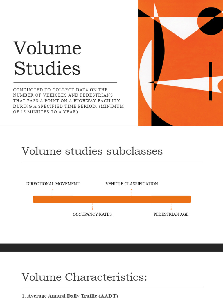 Volume Studies | PDF | Traffic | Highway