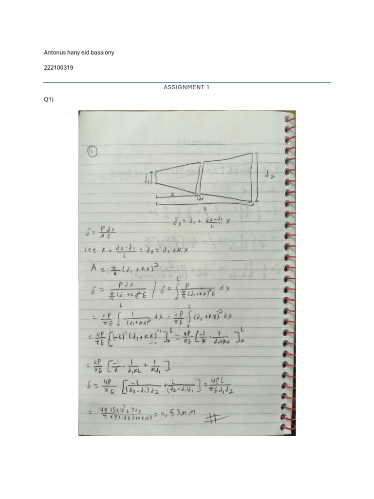 Assignment 1 Stress | PDF | Science & Mathematics