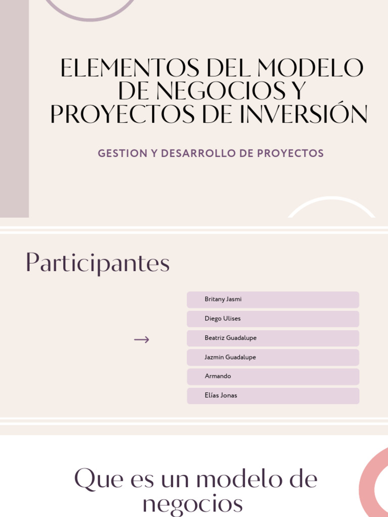 Elementos Clave del Modelo de Negocios | PDF | Mercado (economía ...