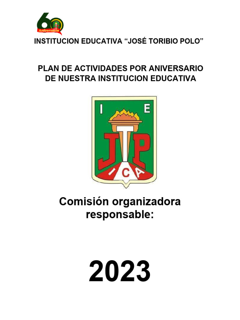 Plan-aniversario-JTP - 2023 | PDF