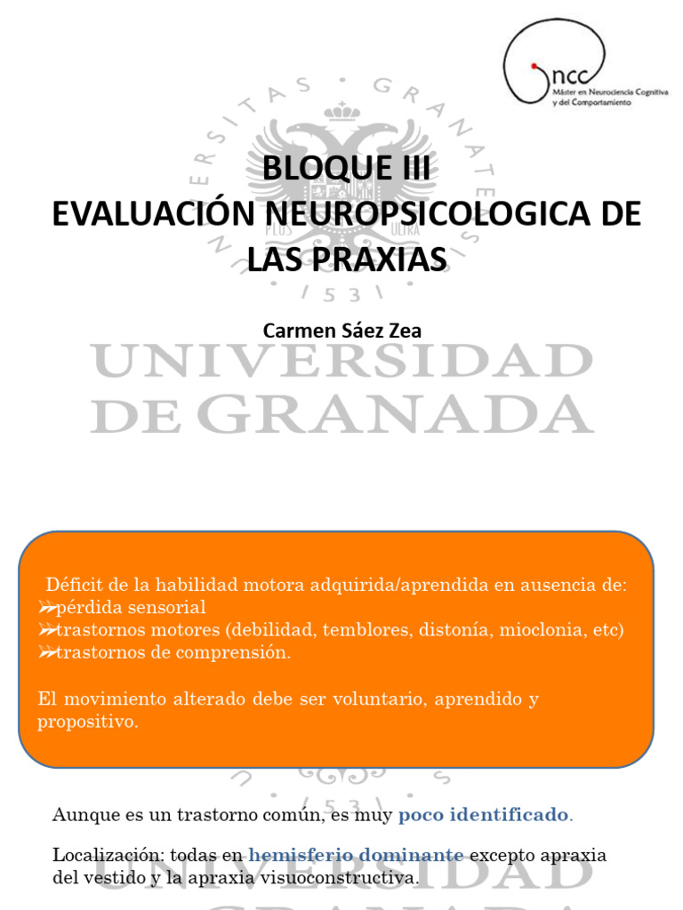 APRAXIA Bloque III | PDF | Habla