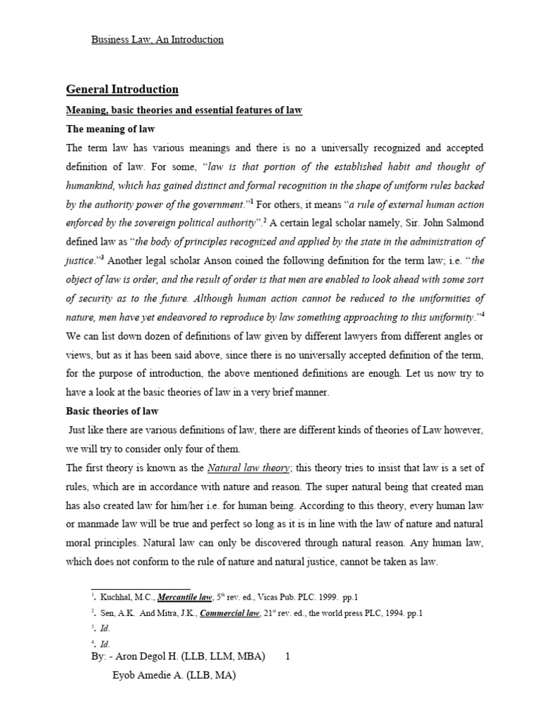 Introduction to Business Law Concepts | PDF | Offer And Acceptance ...